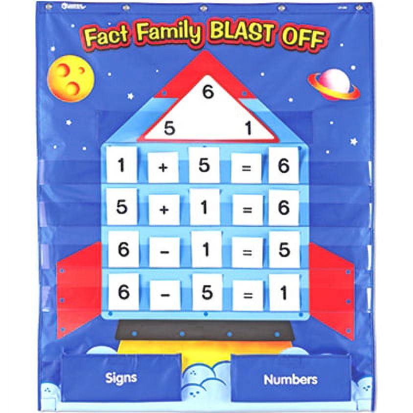 Learning Resources Fact Family Blast Off Pocket Chart - Walmart.com