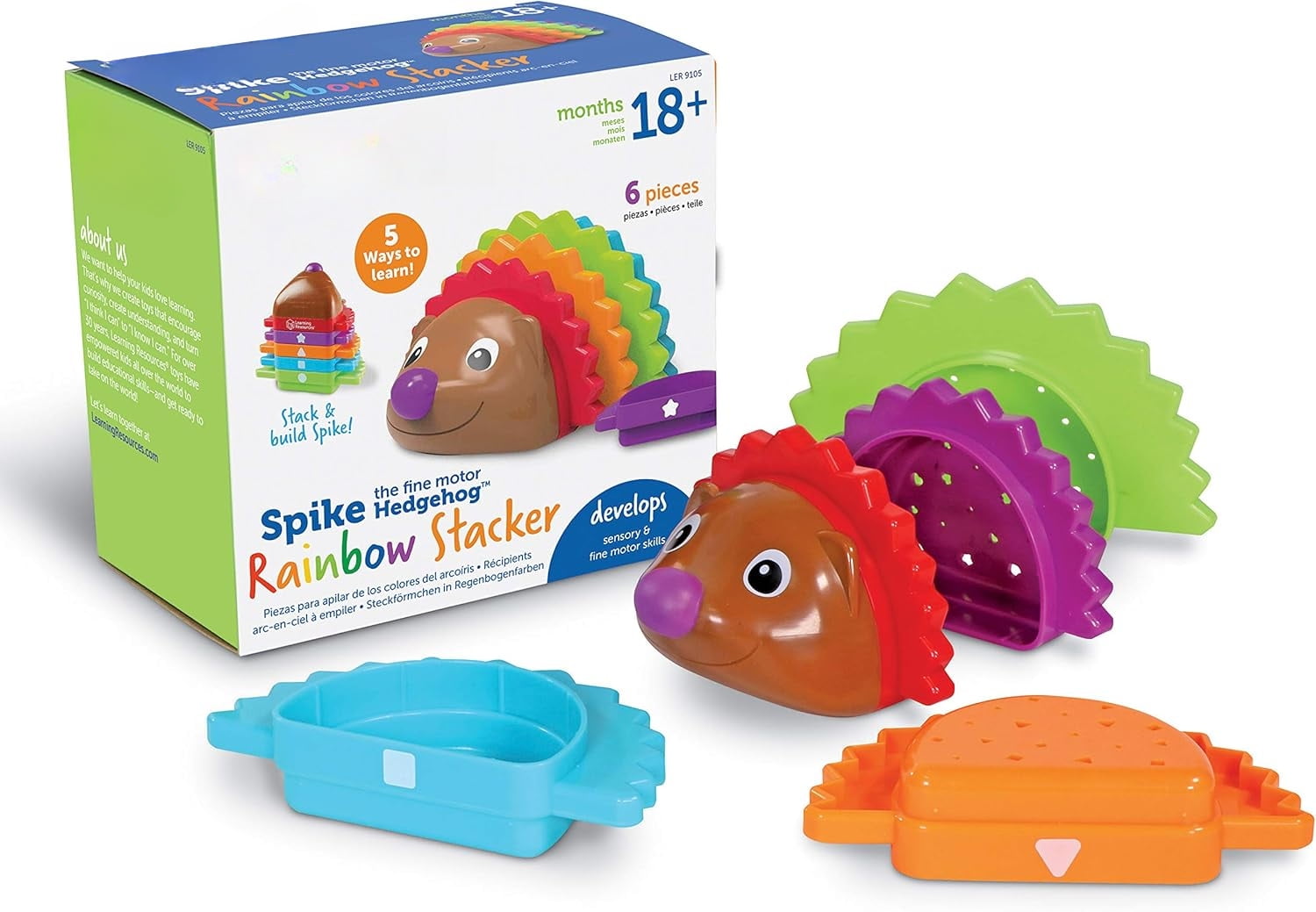 Learning Resources The Fine Motor Hedgehog, Toddler Learning Toys, Fine ...