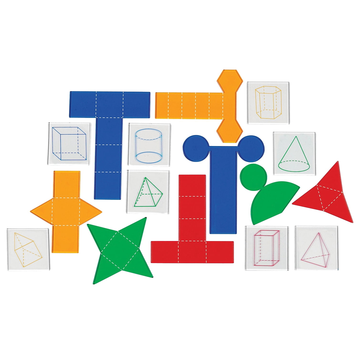 Learning Resources Folding Geometric Shapes, Math Manipulatives, Ages 7 ...