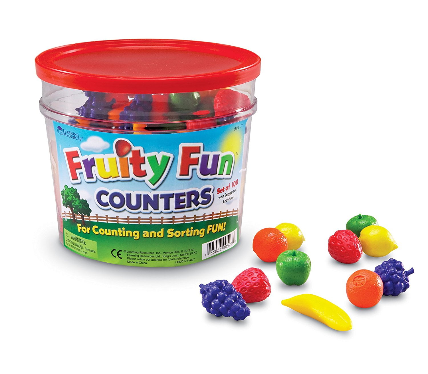Learning Resources Fruity Fun Counters, Set of 108 - Walmart.com