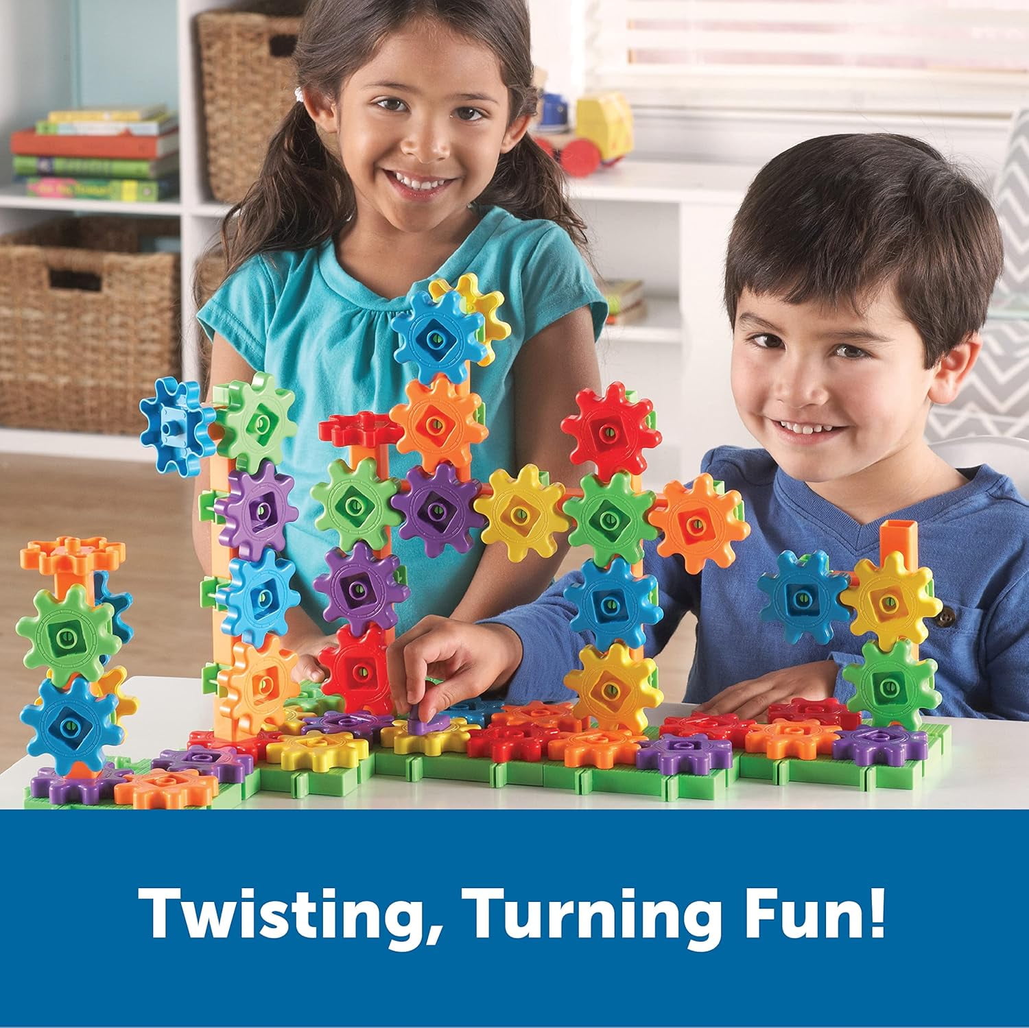 Learning Resources Gears! Gears! Gears! 100-Piece Deluxe Building Set ...