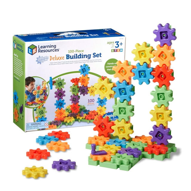 Learning Resources Gears! 100-Piece Set, STEM Toy for Boys and Girls ...