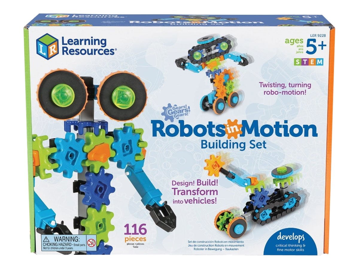 Learning Resources Gears Gears Gears Robots in Motion, 116 Pieces ...