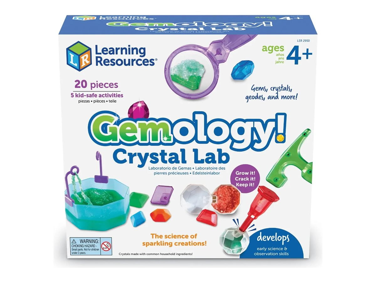Learning Resources Gemology Crystal Lab: STEM Science Kit, Kids DIY ...