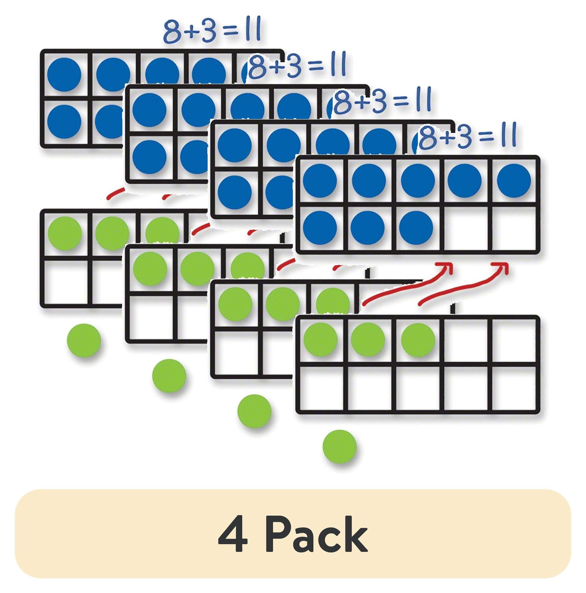 (4 pack) Learning Resources Giant Magnetic Ten Frame Set - 44 pieces ...