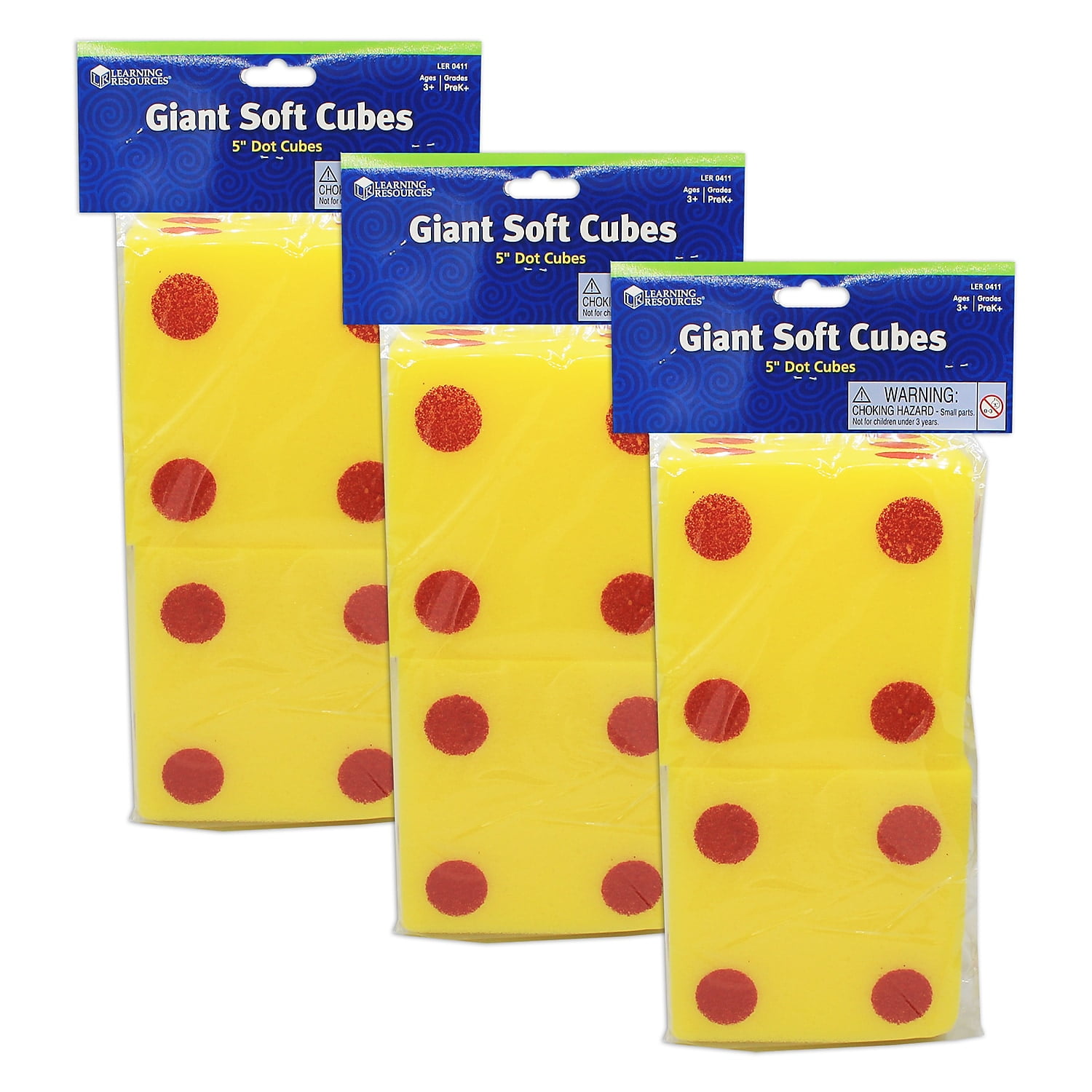 Learning Resources Giant Soft Dot Cubes Set, 6 Pieces - Walmart.com