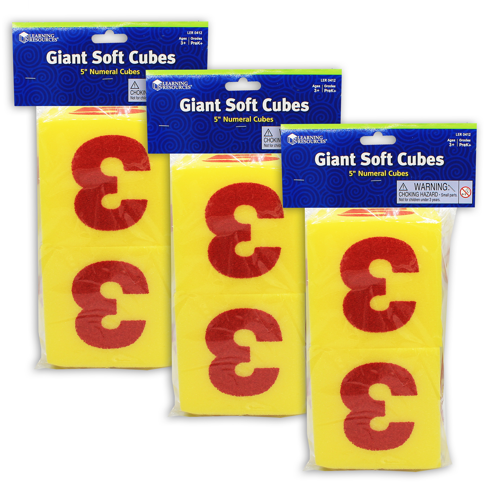Learning Resources Giant Soft Numeral Cubes, 6 Pieces - Walmart.com