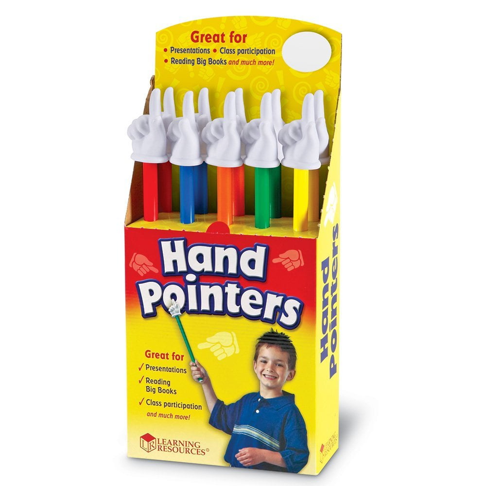 Learning Resources Hand Pointers (Set of 10), Assorted - Walmart.com