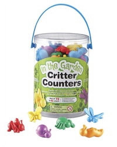 Learning Resources In the Garden Garden Critter Counters, 72 Pieces ...