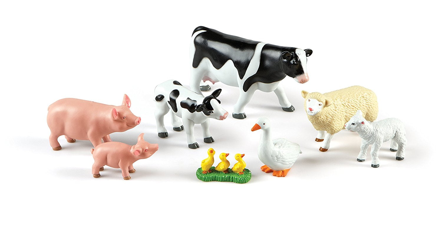 Learning Resources Jumbo Farm Animals: Mommas and Babies, Ages 18 ...