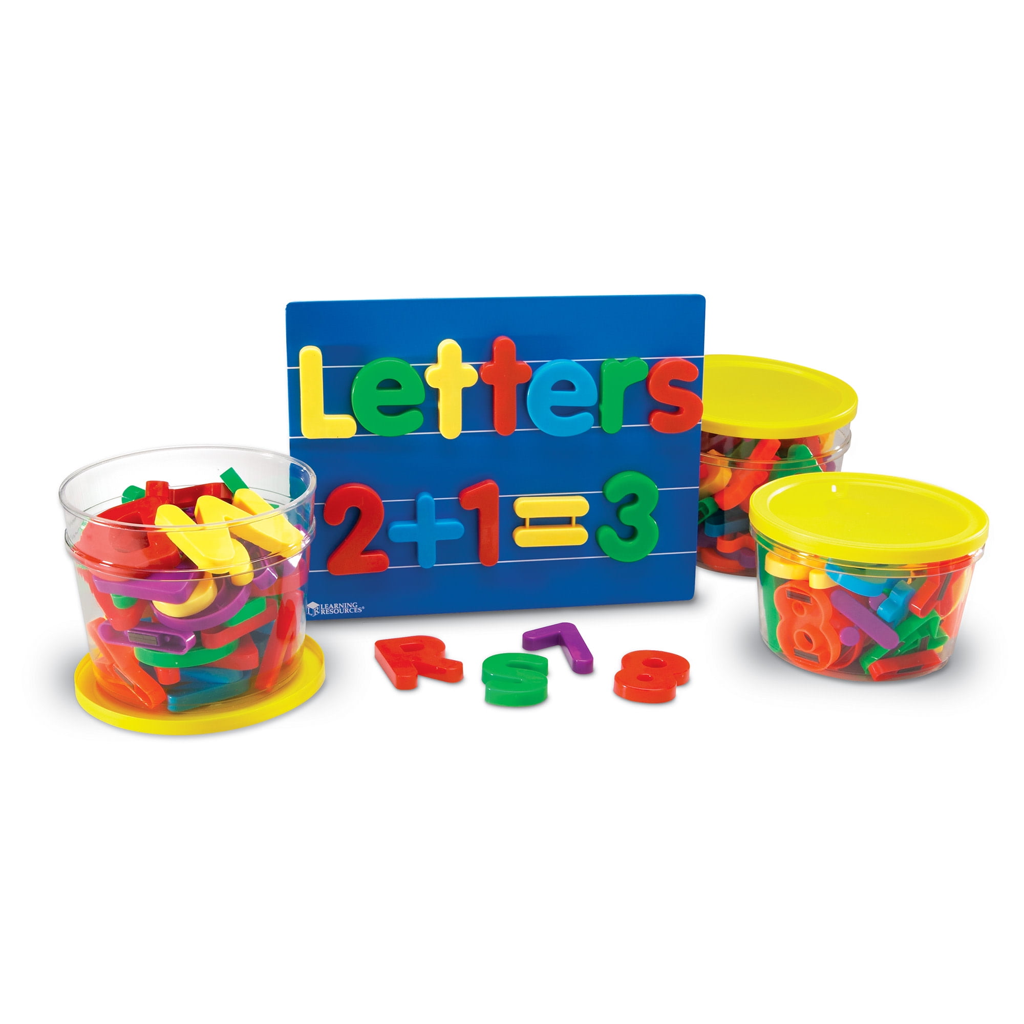 Learning Resources Jumbo Magnetic Letters & Number Combo, Preschool ...