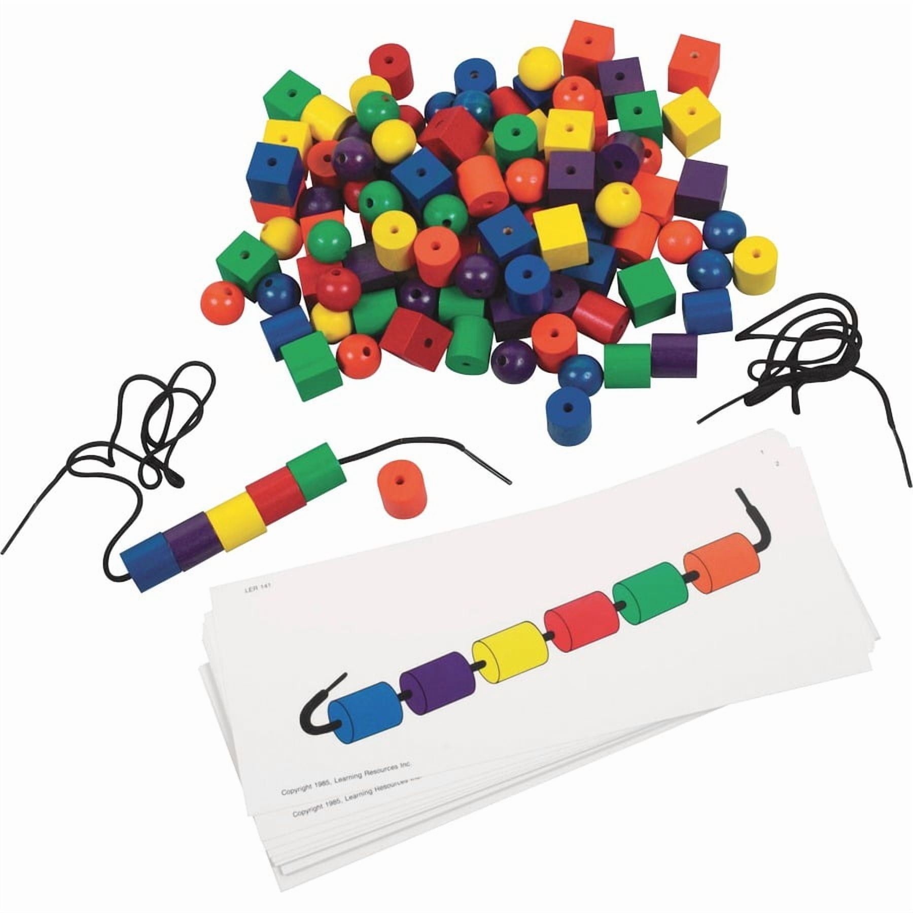 Learning Resources, LRNLER0139, Beads and Pattern Card Set, 1 / Set ...