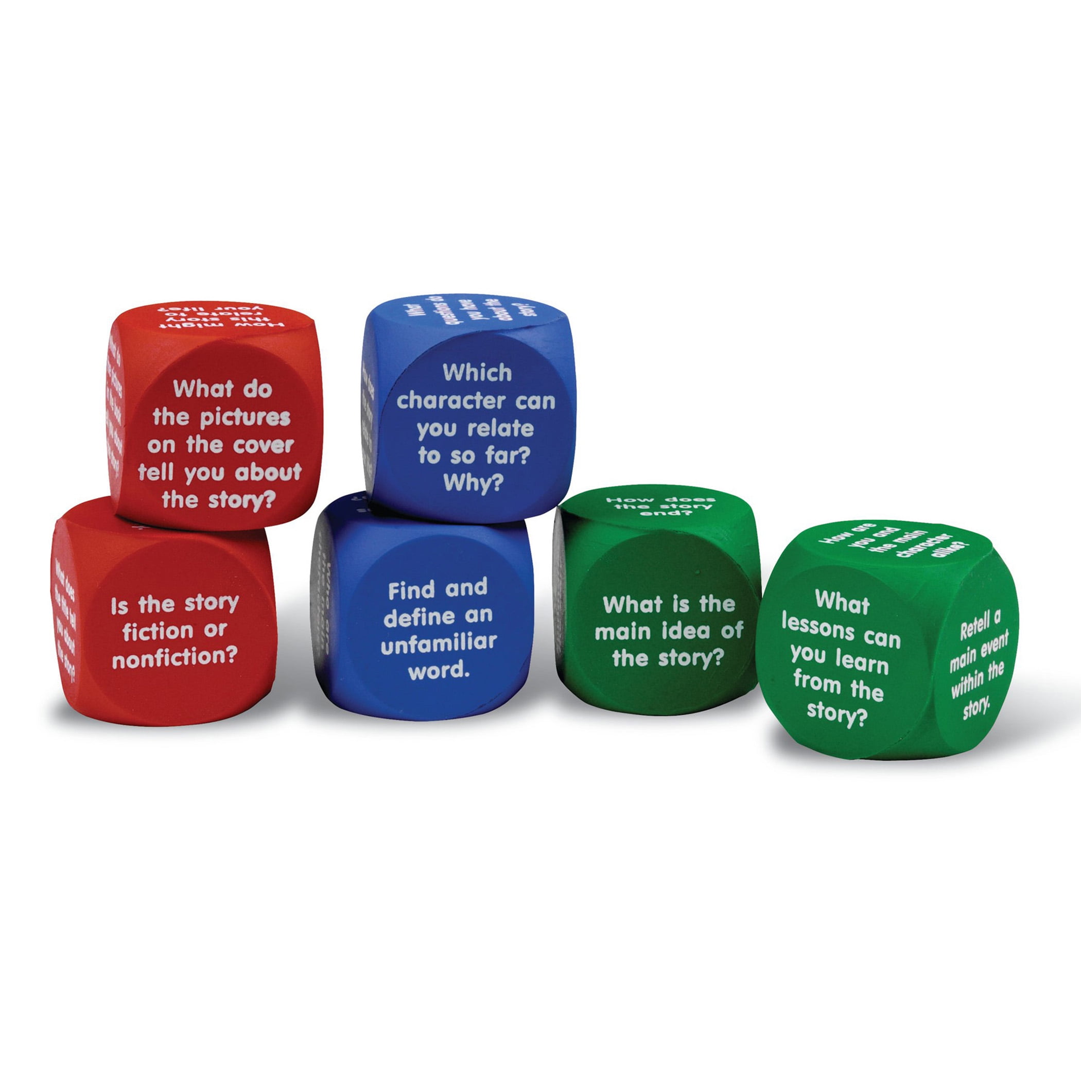 Learning Resources, LRNLER7022, Reading Comprehension Cubes, 6 / Set ...