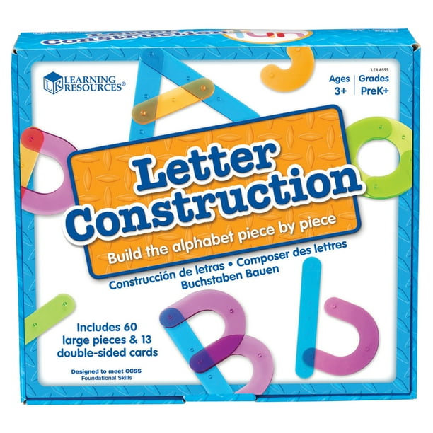Learning Resources Letter Construction Activity Set Alphabet Letters ...