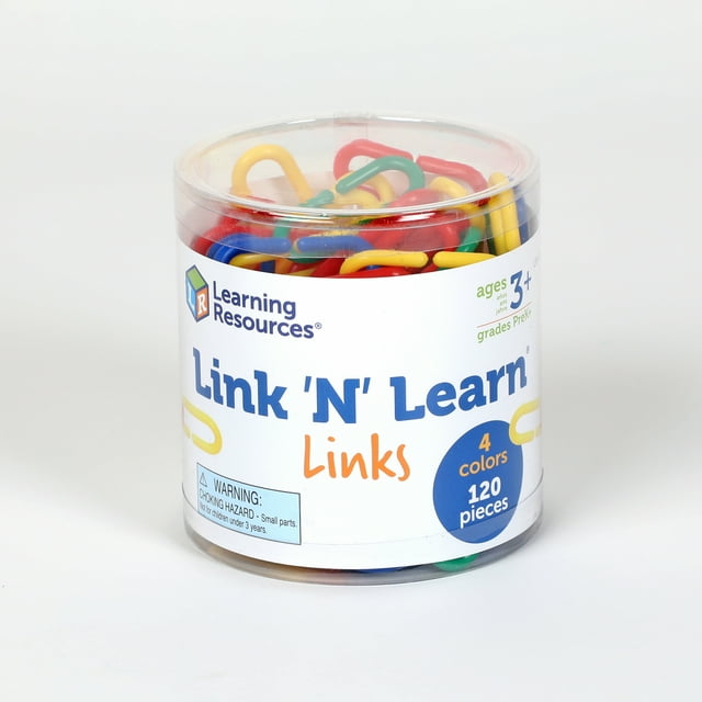 Learning Resources Link 'N' Learn Links in a Bucket Set, Preschool ...