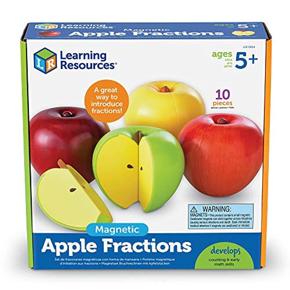 Learning Resources Magnetic Apple Fractions, Grades K+ - Walmart.com