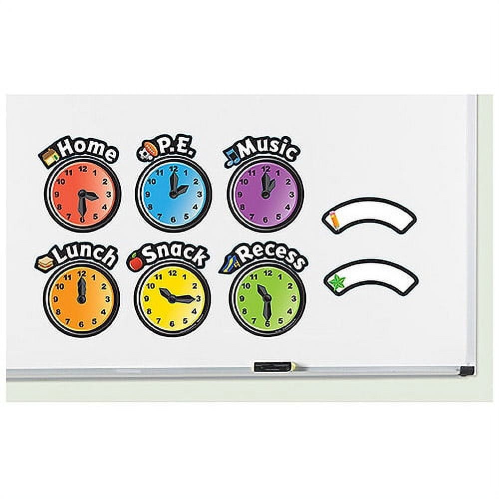 Learning Resources Magnetic Daily Schedule Clocks - Walmart.com