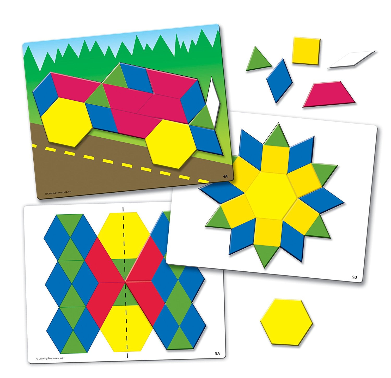 Learning Resources Magnetic Pattern Block Activity Set - Walmart.com