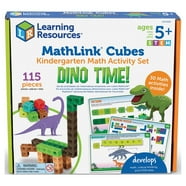 Learning Resources MathLink Cubes Preschool Math Activity Set - 115 Pieces, Preschool STEM ...