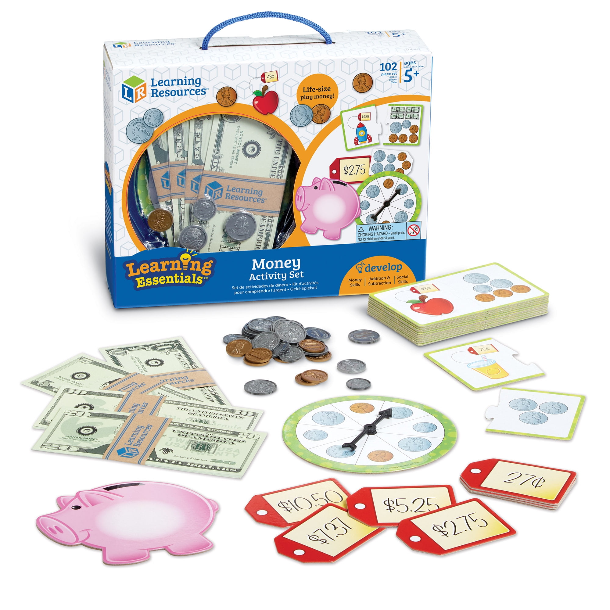 Learning Resources Money Activity Set, Counting, Play Money, Math Games ...
