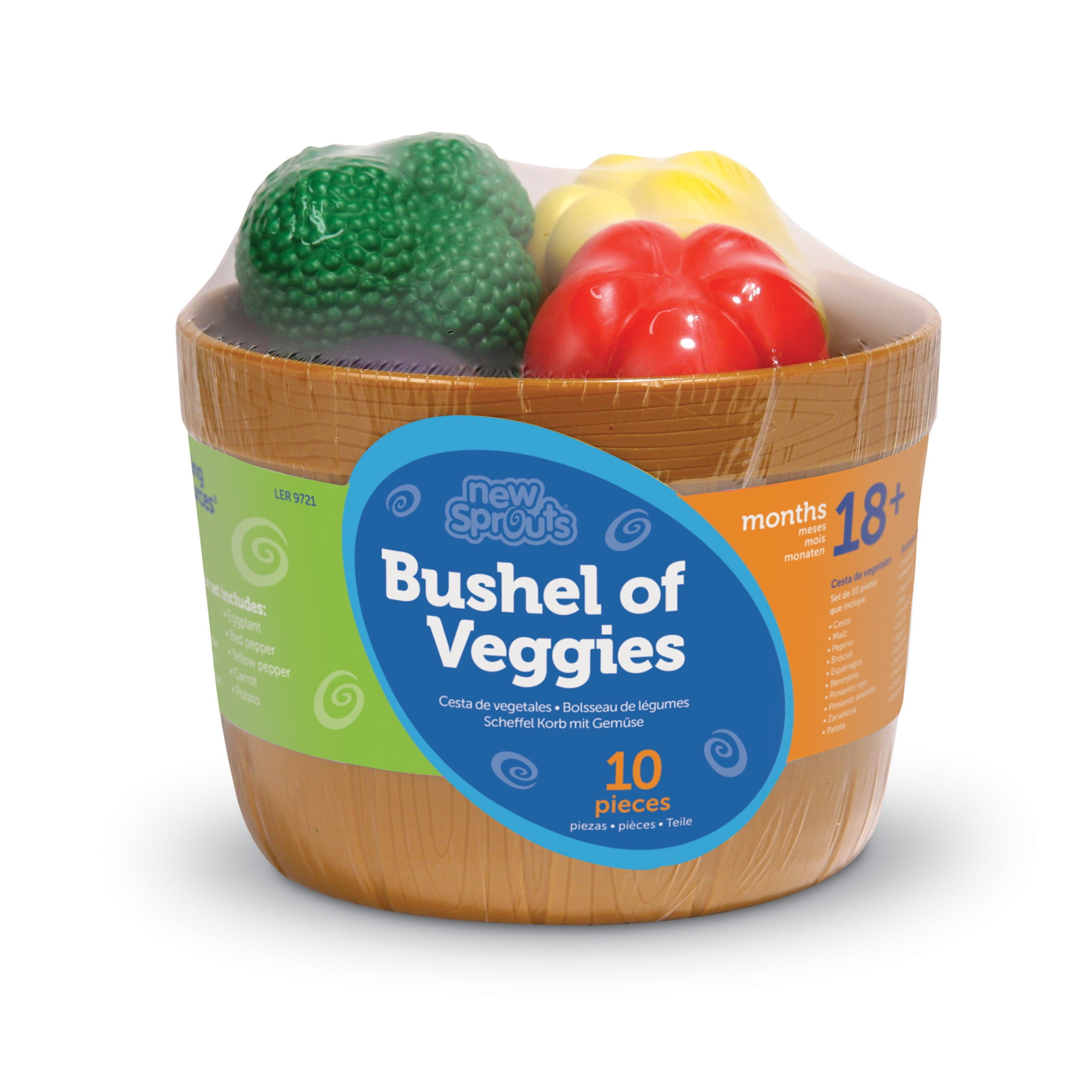 Learning Resources New Sprouts Bushel of Veggies, Play Food, Ages 18 ...