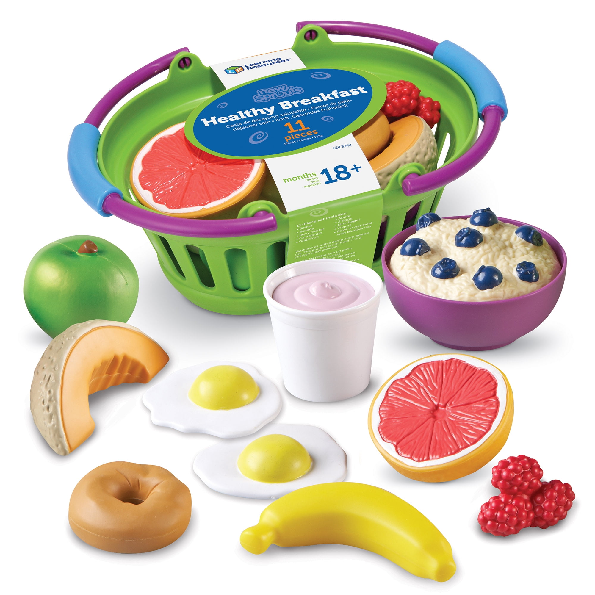 Learning Resources New Sprouts, Healthy Breakfast, Play Food, Ages 18 ...