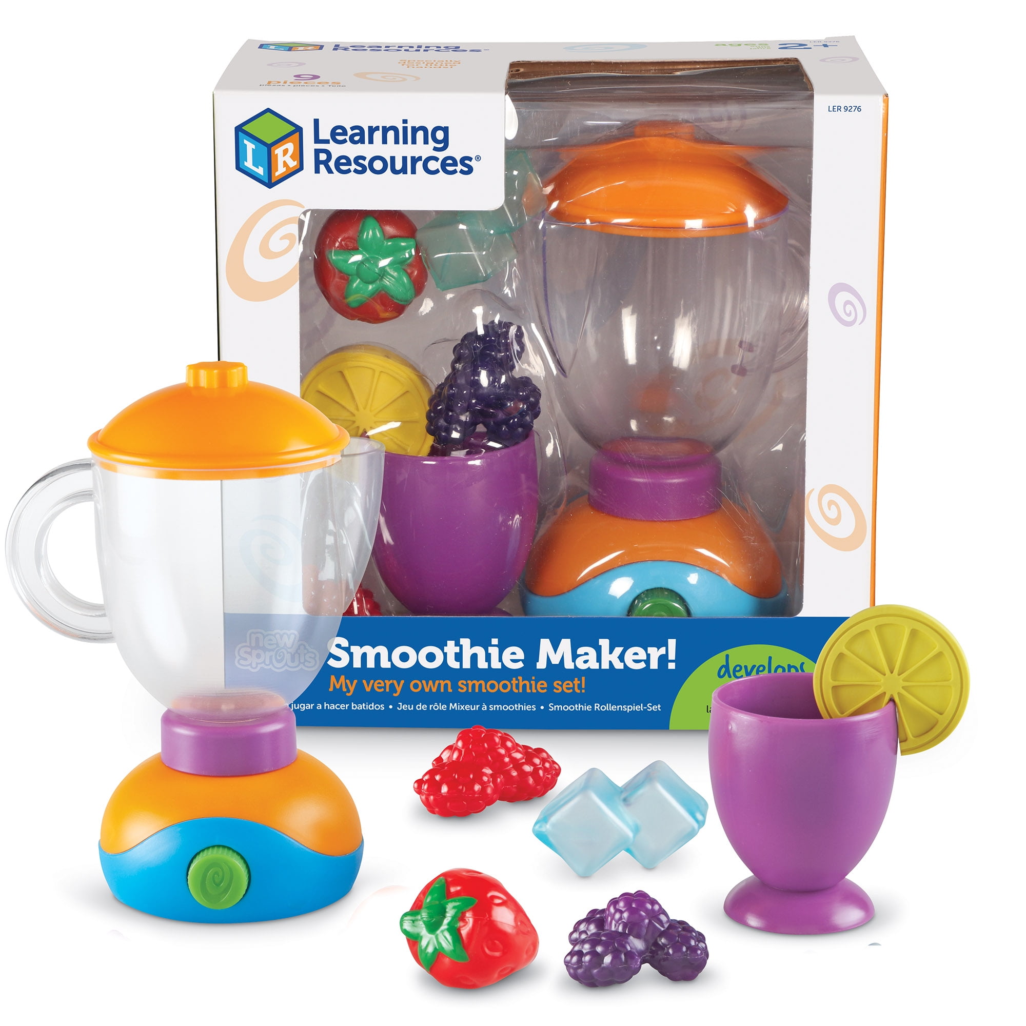 Learning Resources New Sprouts Toy Smoothie Maker Playset, Play Food ...