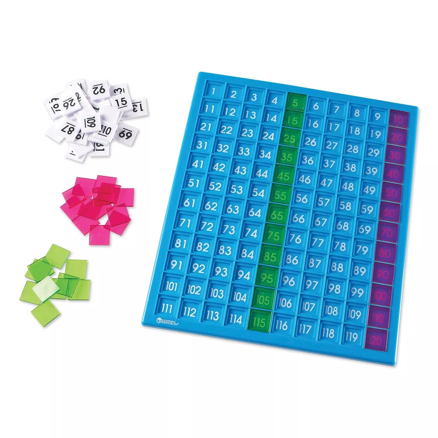 Learning Resources Number Board Set 120 Pcs Ast 1332 - Walmart.com