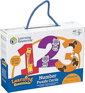 Learning Resources Number Puzzle Cards, Early Number Recognition ...
