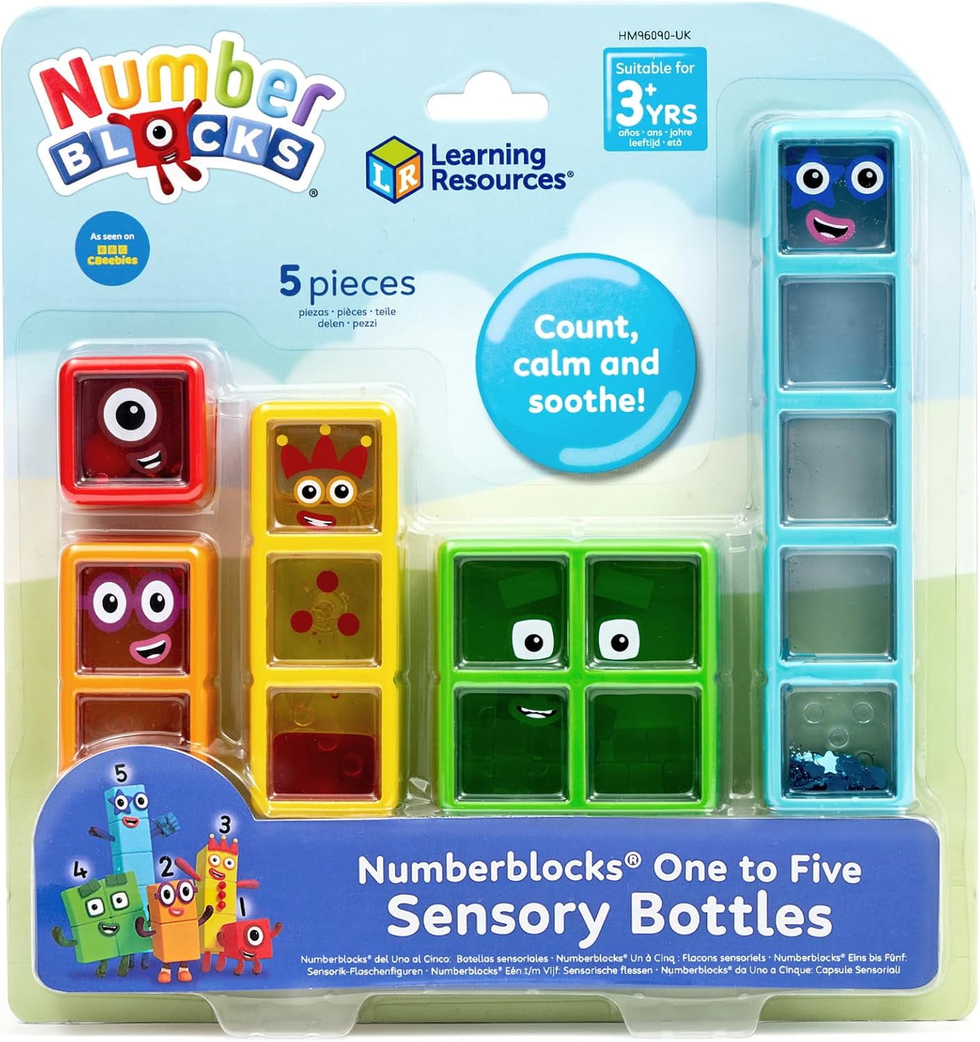 Learning Resources Numberblocks One to Five Sensory Bottles - Walmart.com