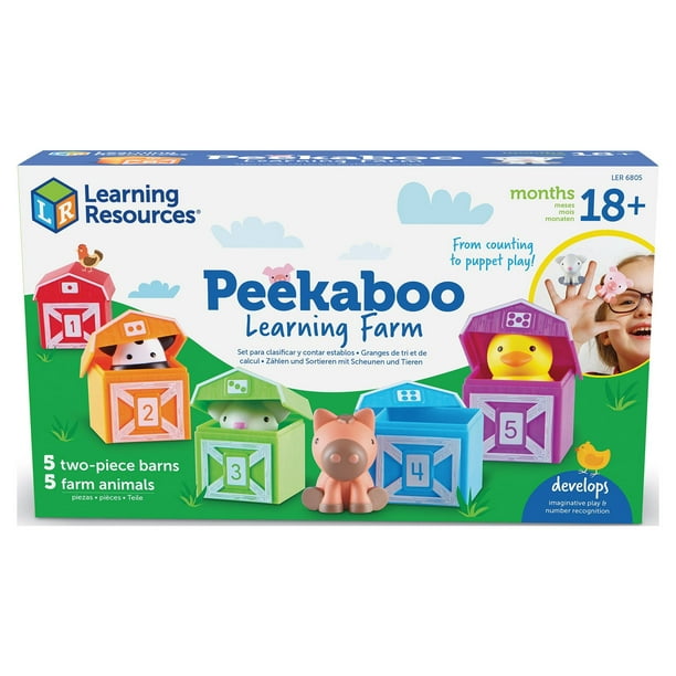 Learning Resources Peekaboo Learning Farm, Counting, Matching & Sorting ...