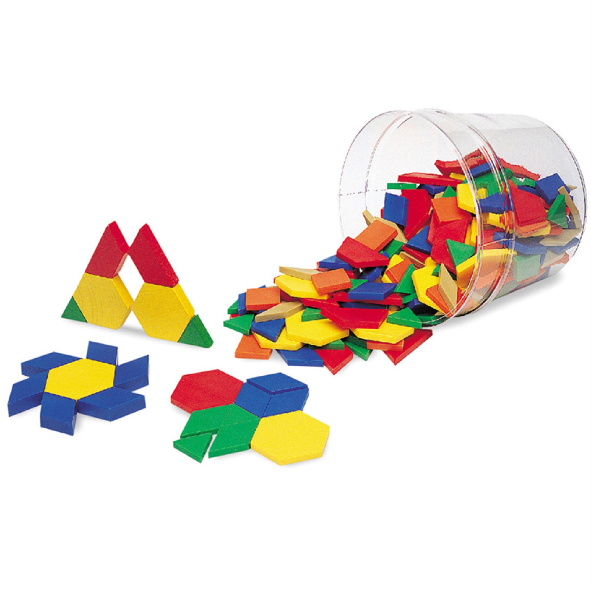 Learning Resources Plastic Pattern Blocks, Math Games for Kindergarten ...