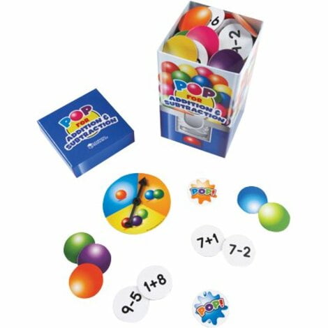 Learning Resources Pop for Addition and Subtraction Game, 104 Pieces ...