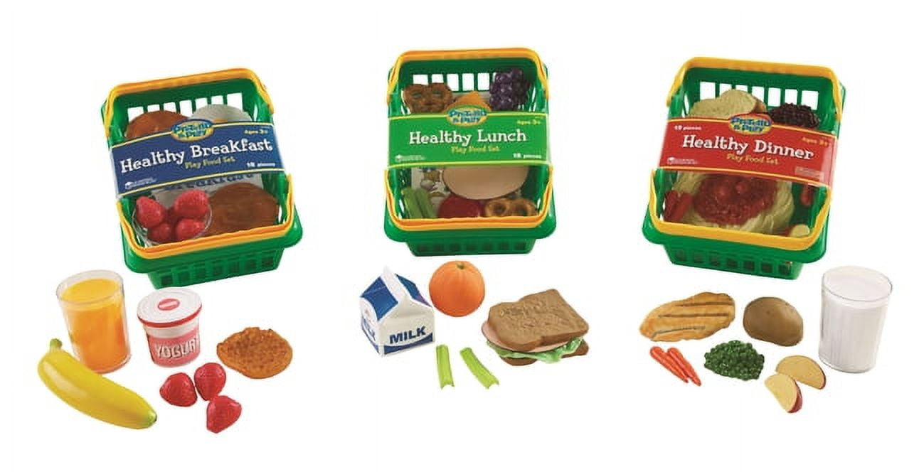 Learning Resources Pretend and Play Food Healthy Meals, Play Food, Ages ...