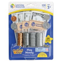 Learning Resources Play Money Smart Pack - 100 Pieces, Play Money for ...