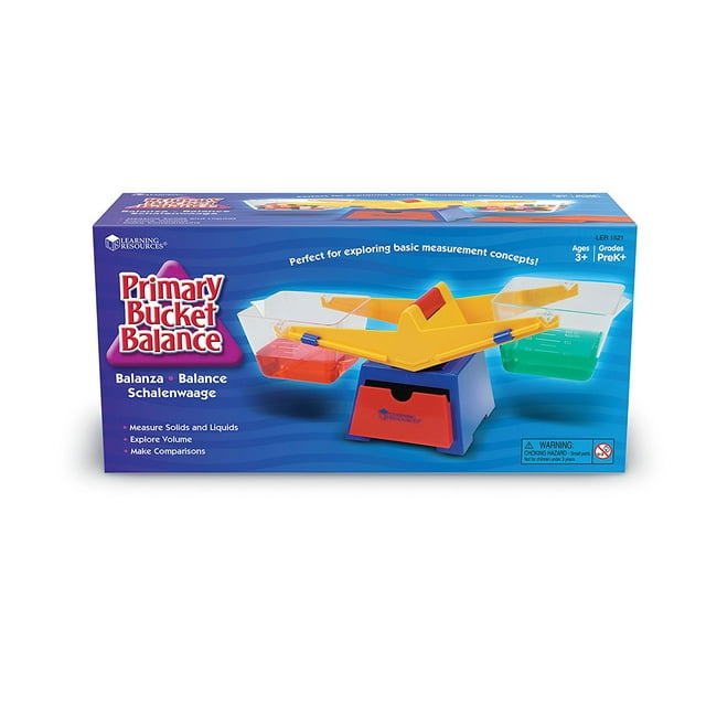 Learning Resources Primary Bucket Balance, Math Manipulatives, Ages 3 ...