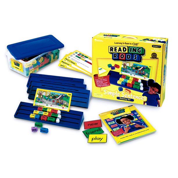 Learning Resources Reading Rods Simple Sentences Kit - Walmart.com