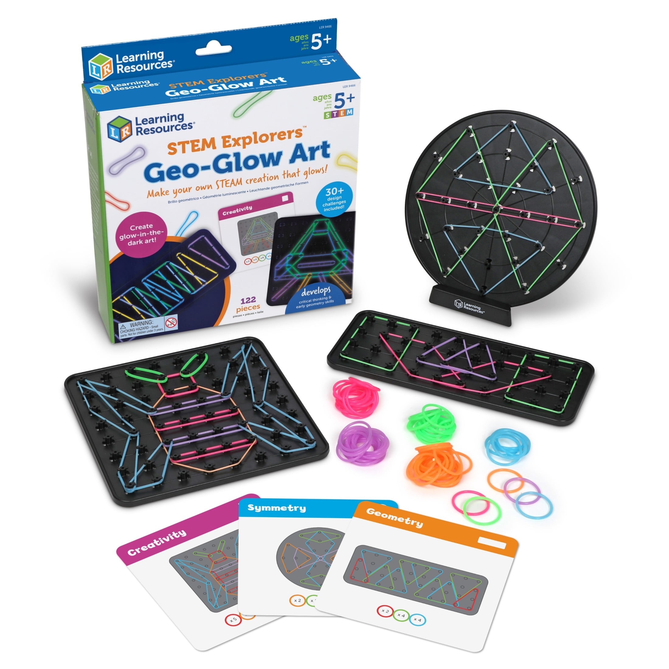 Learning Resources STEM Explorers Geo-Glow Art Kit Glow in the Dark ...