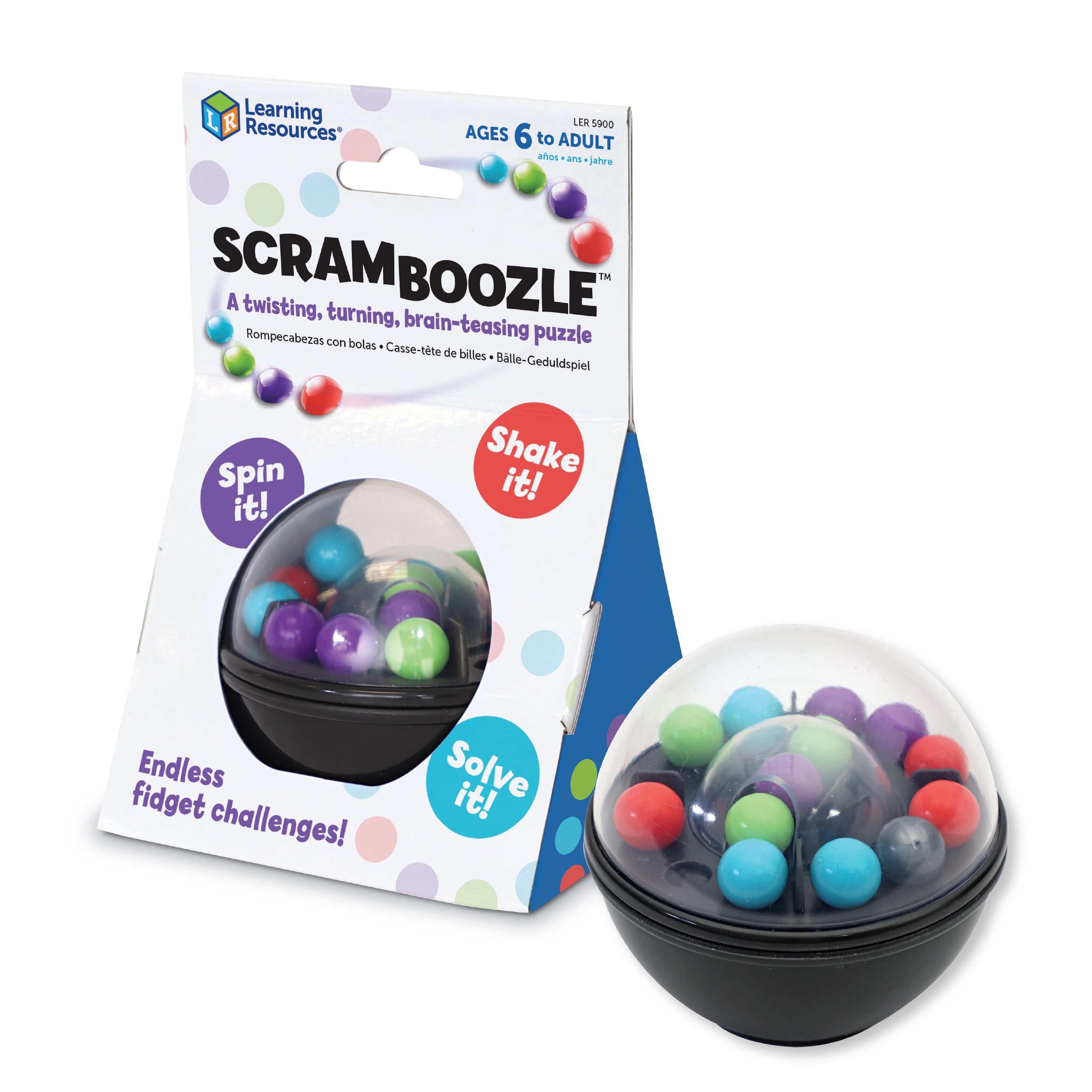 Learning Resources Scramboozle! Puzzle Ball, 3-D Brain Teaser Puzzle ...