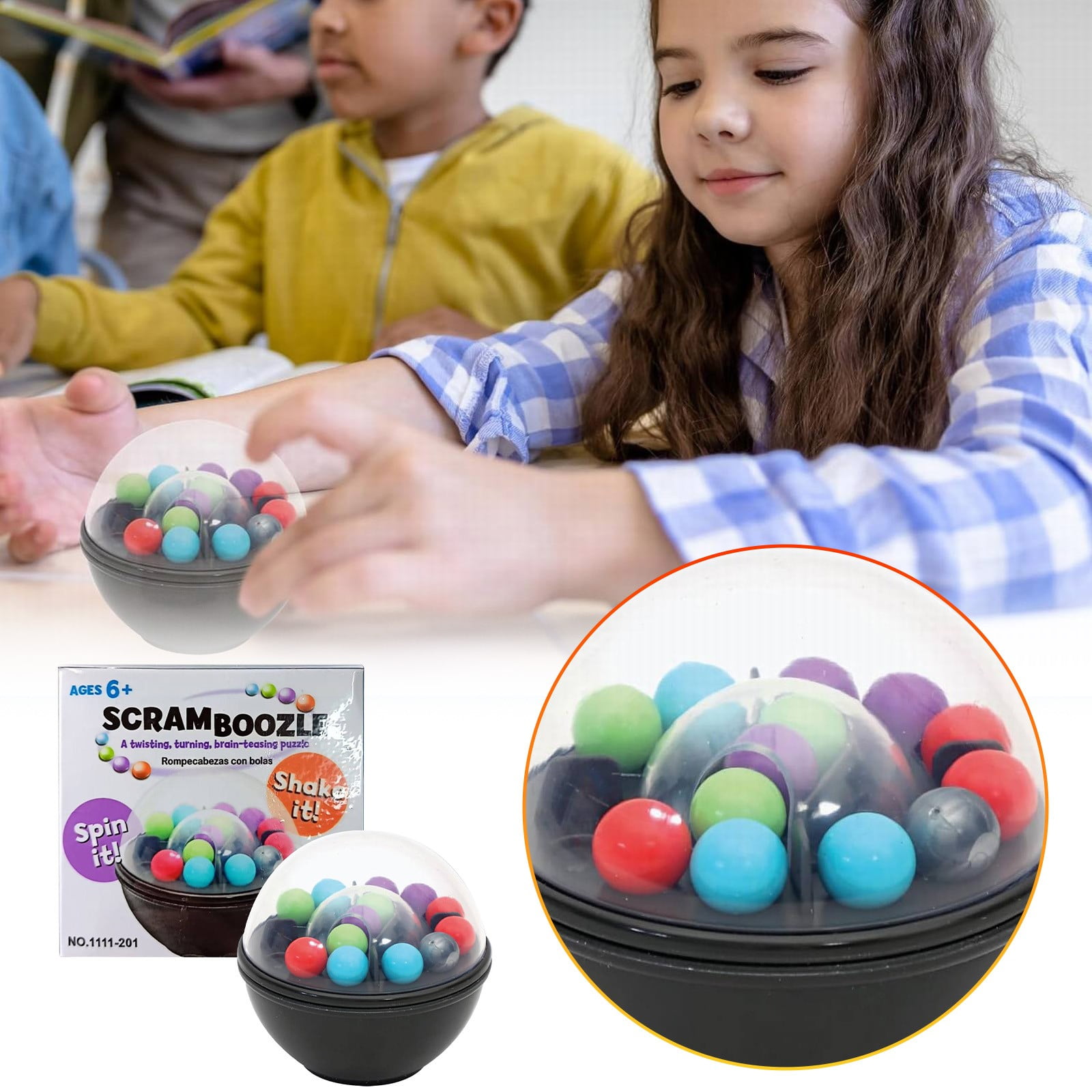 Learning Resources Scramboozle Puzzle Ball - 3D Brain Teasers and ...