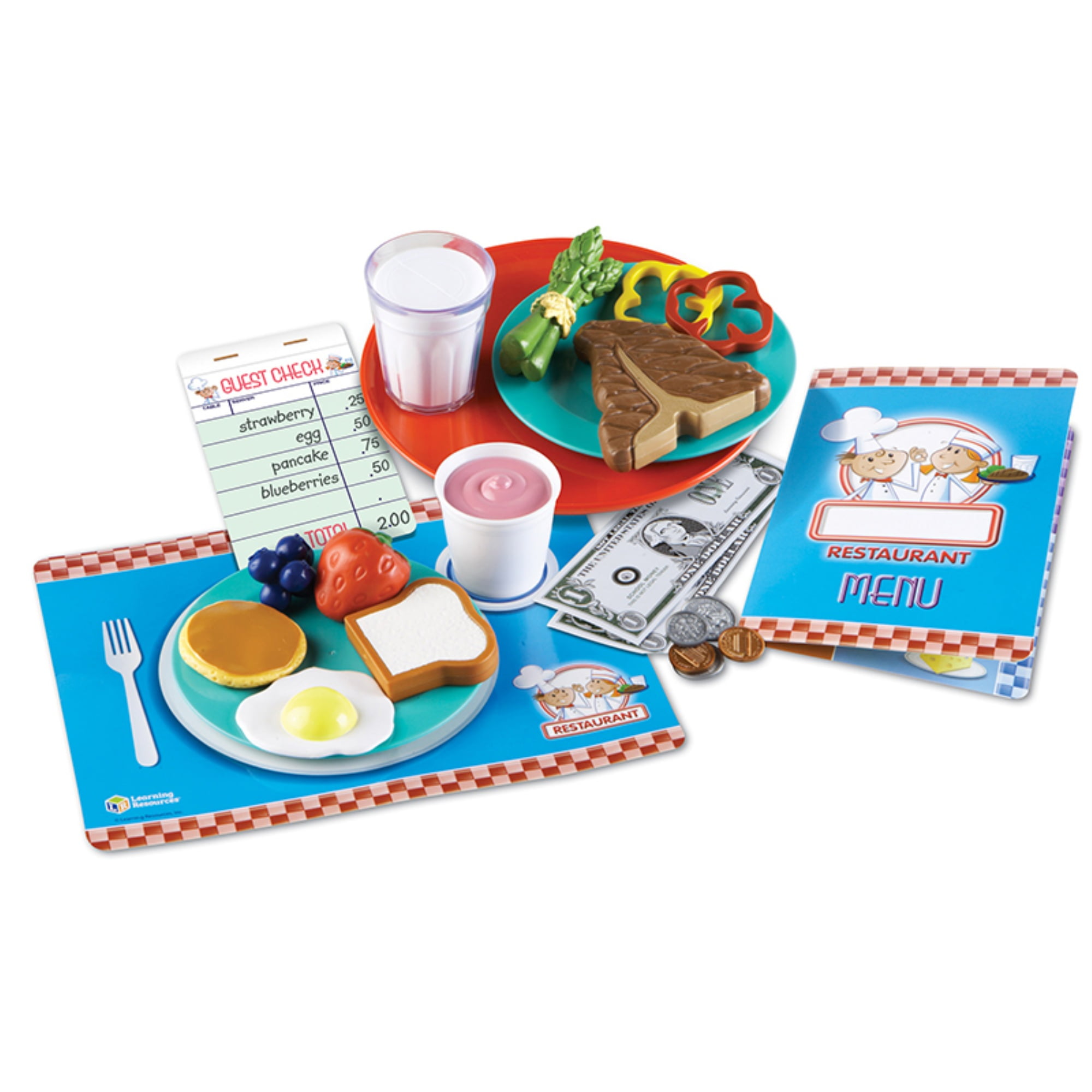 Learning Resources Serve It Up Play Restaurant - 36 Pieces, Boys and ...