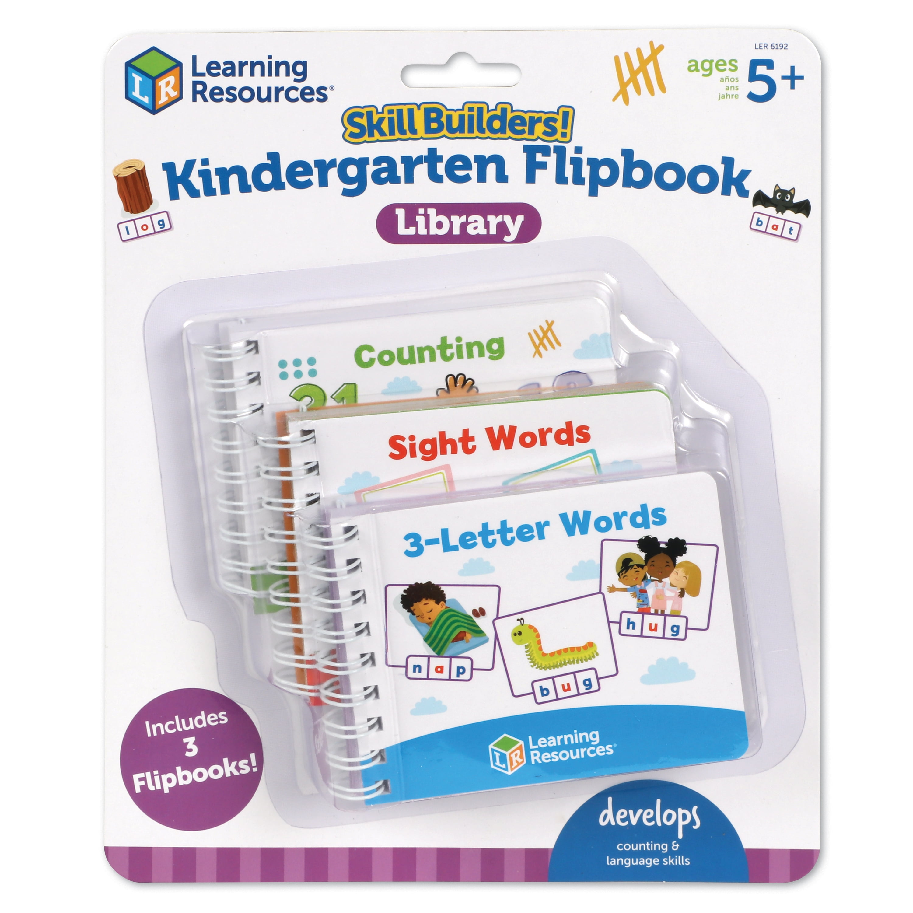 Learning Resources Skill Builders! Kindergarten Flipbook Library ...