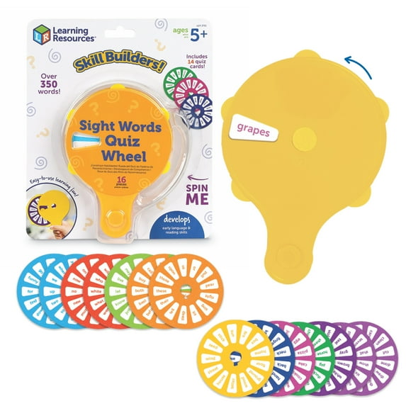 Learning Resources Sight Words Quiz Wheel - Reading Games - Walmart.com