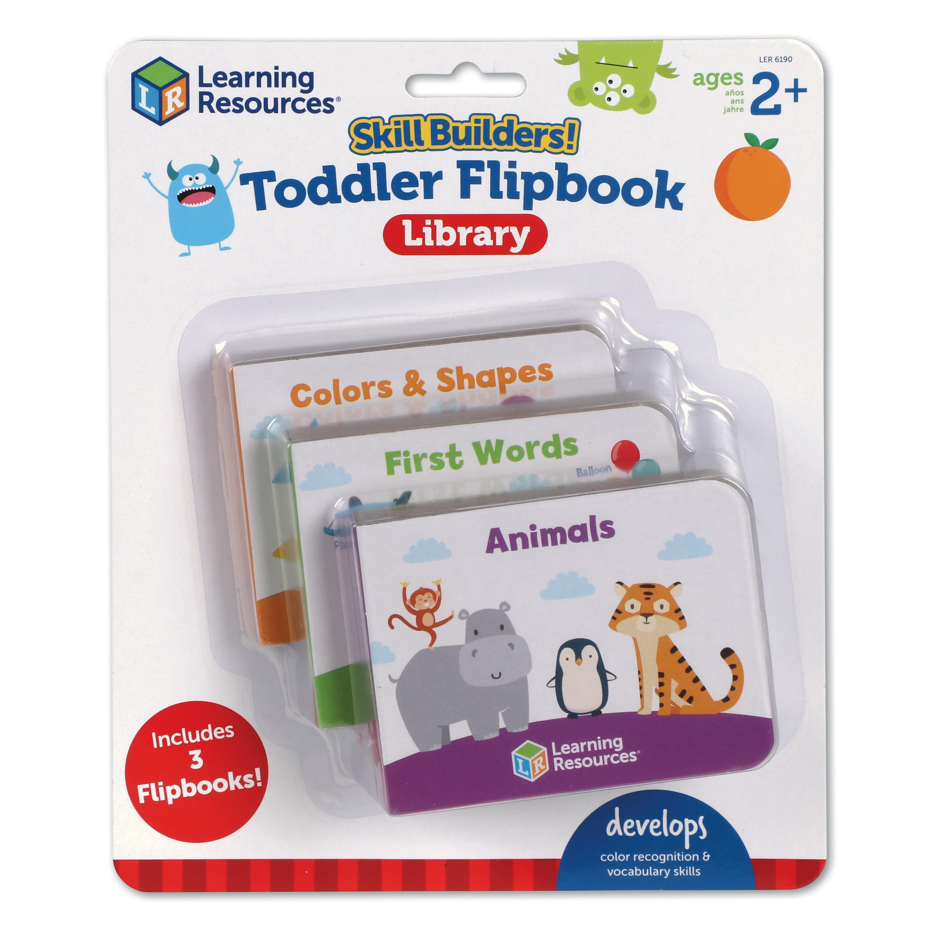 Learning Resources Skill Builders! Toddler Flipbook Library - ABC ...