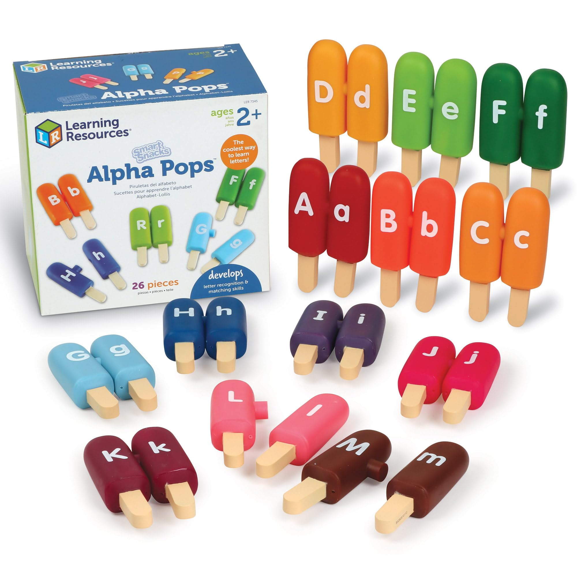 Learning Resources Smart Snacks Alpha Pops, 26 Pieces, Age 2+, Toys for ...