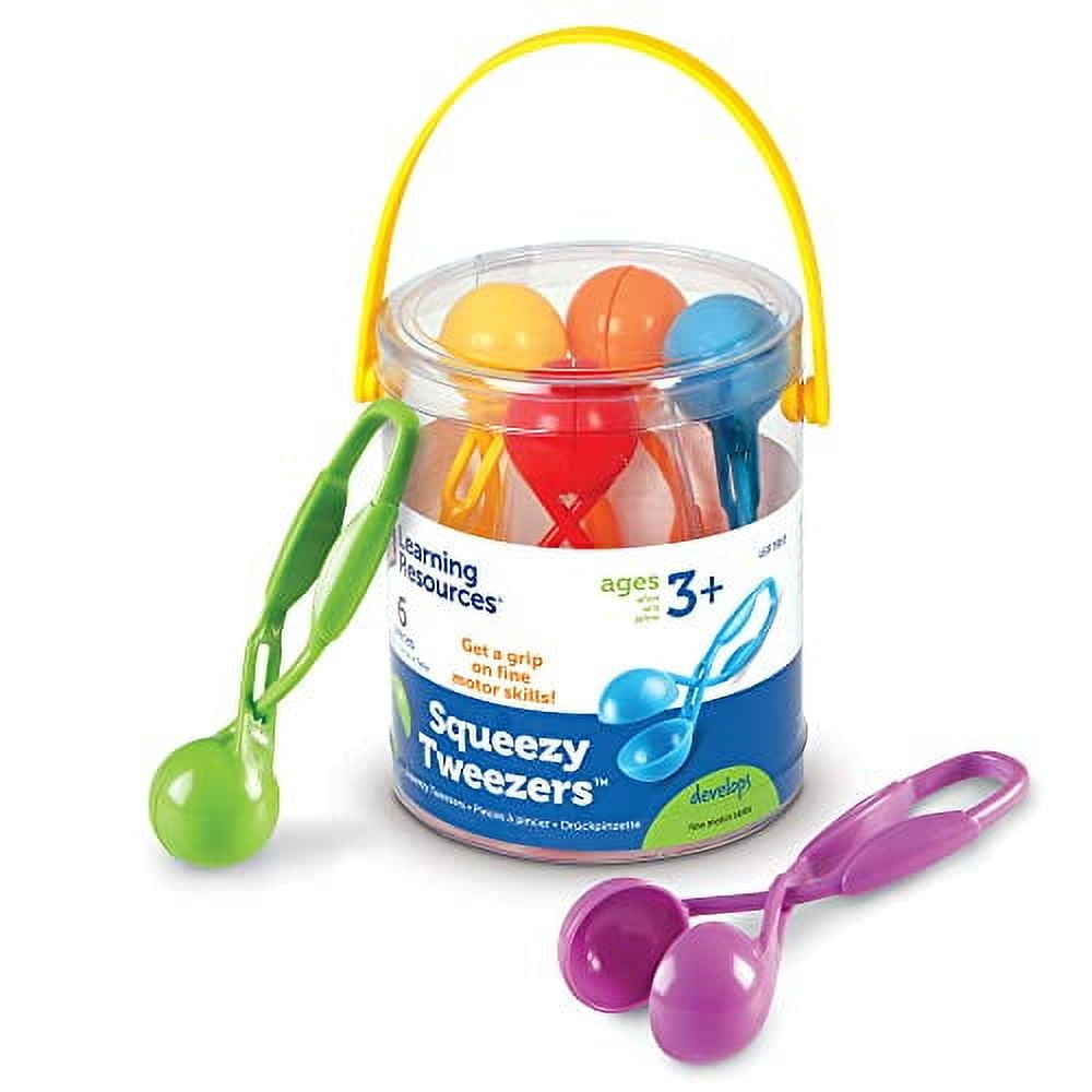 Learning Resources Squeezy Tweezers, Fine Motor Tools for Toddlers ...