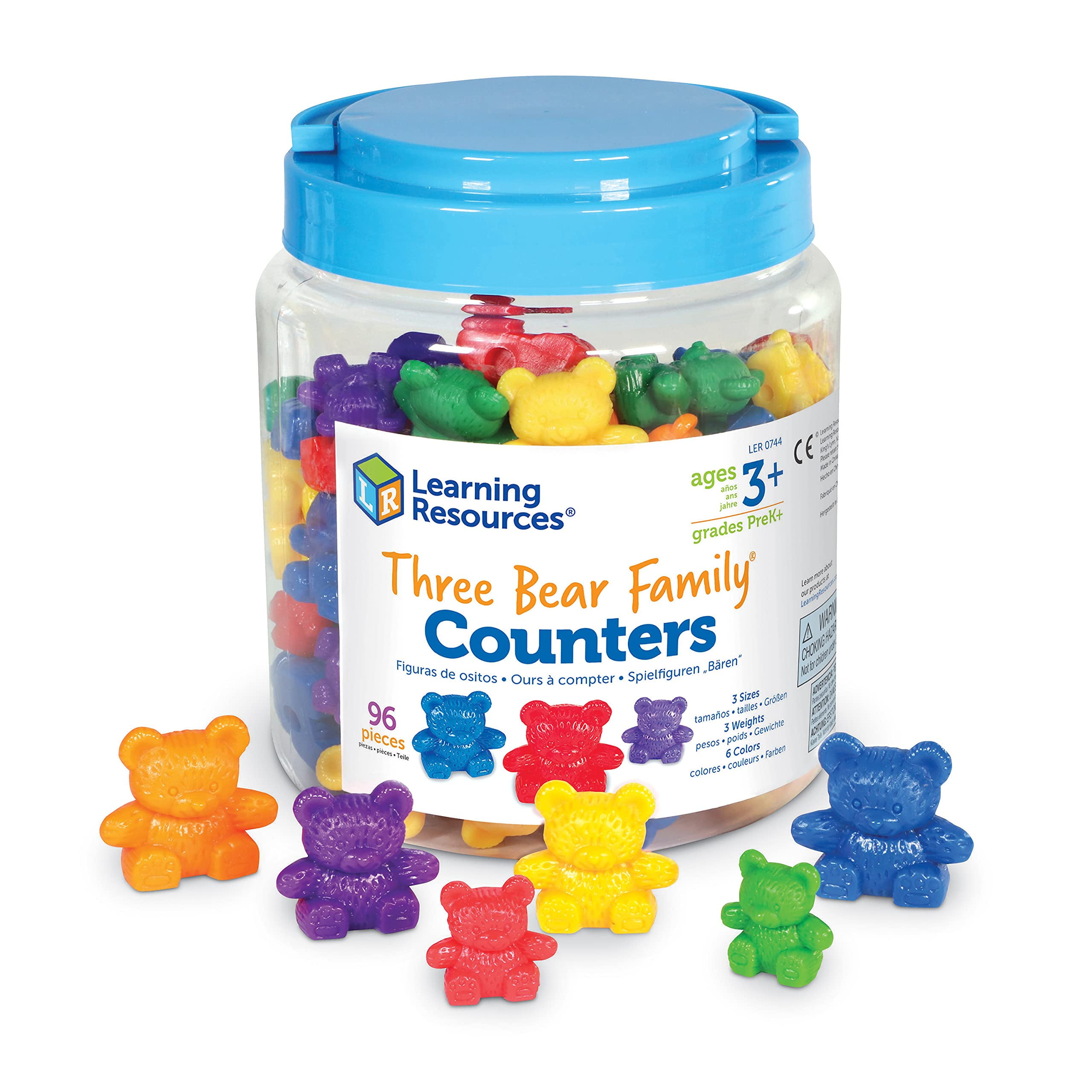 Learning Resources Three Bear Family Counters - 96 Pieces. Ages 3 ...
