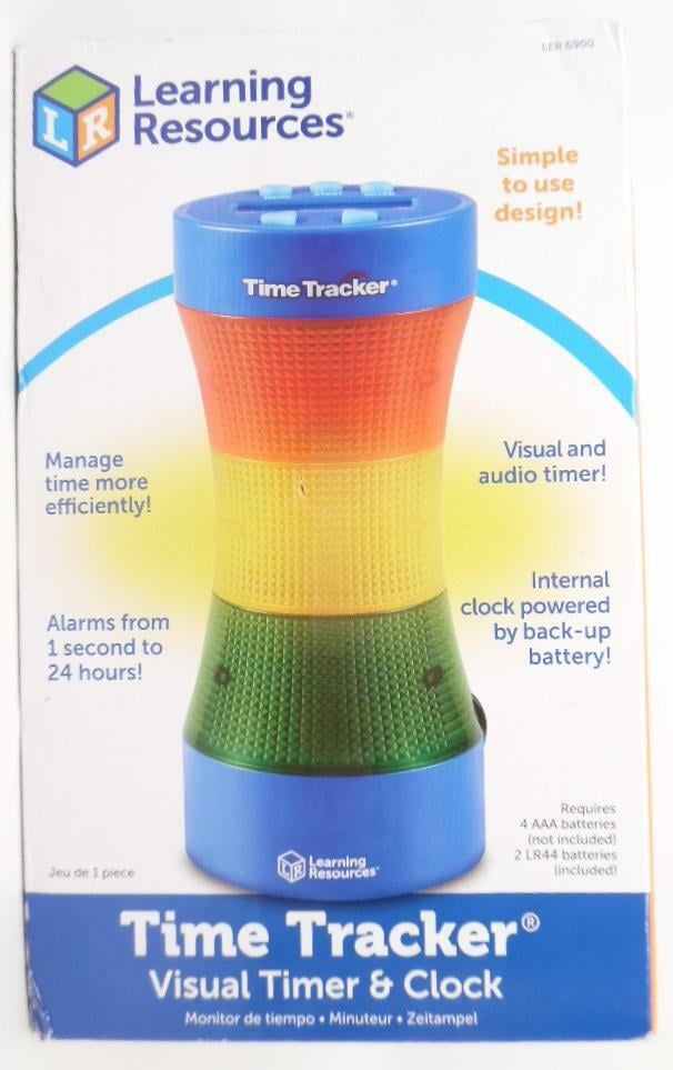 Learning Resources Time Tracker Visual Timer & Clock, Blue - Walmart.com