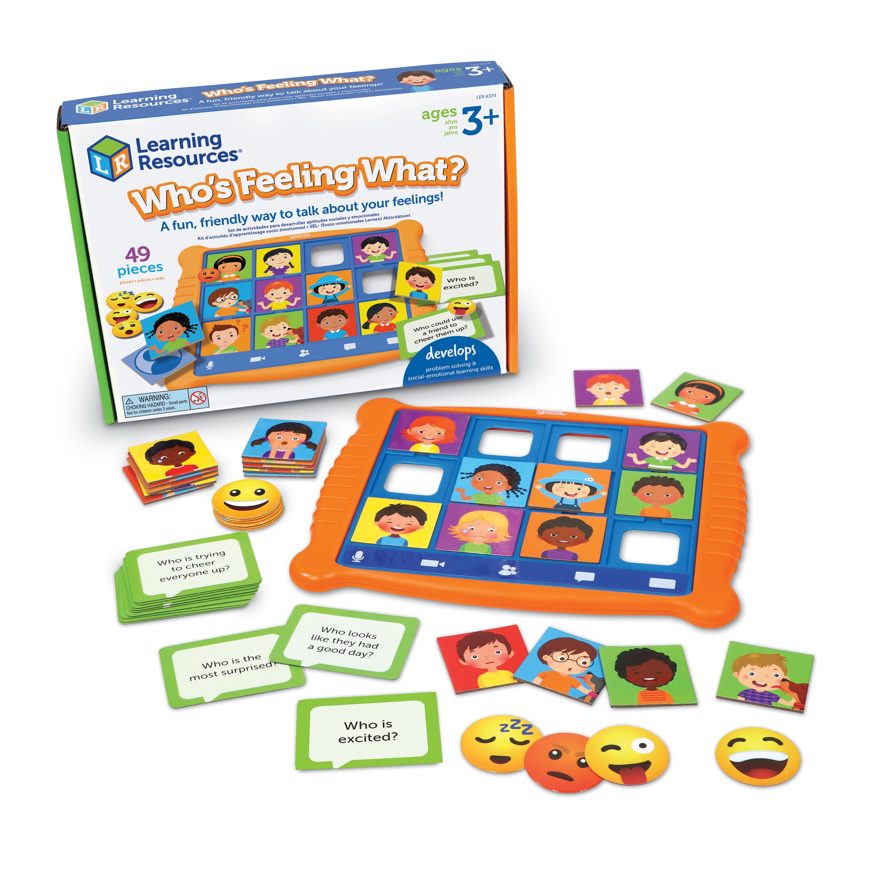 Learning Resources Who's Feeling What? 49 Pieces, Social Emotional ...