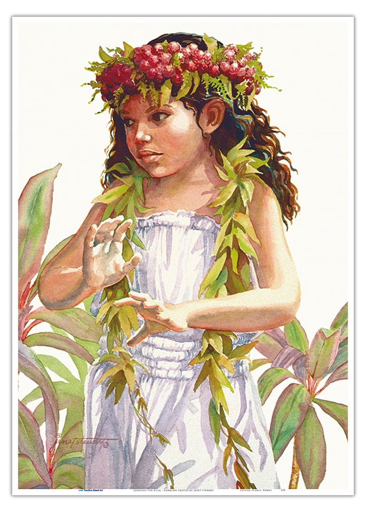 Learning The Hula (E Hula ʻAna Mai Kākou) - Hawaiian Dancer - From an ...